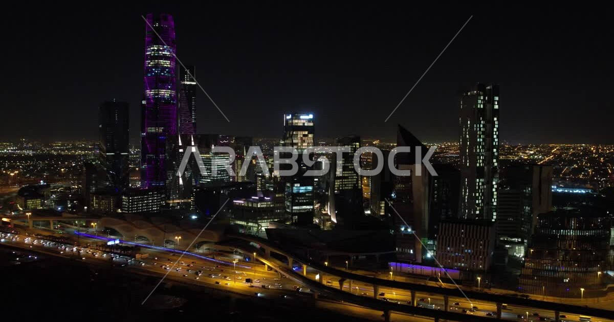 Drone photography of King Abdullah Financial District (KAFD) in Riyadh ...