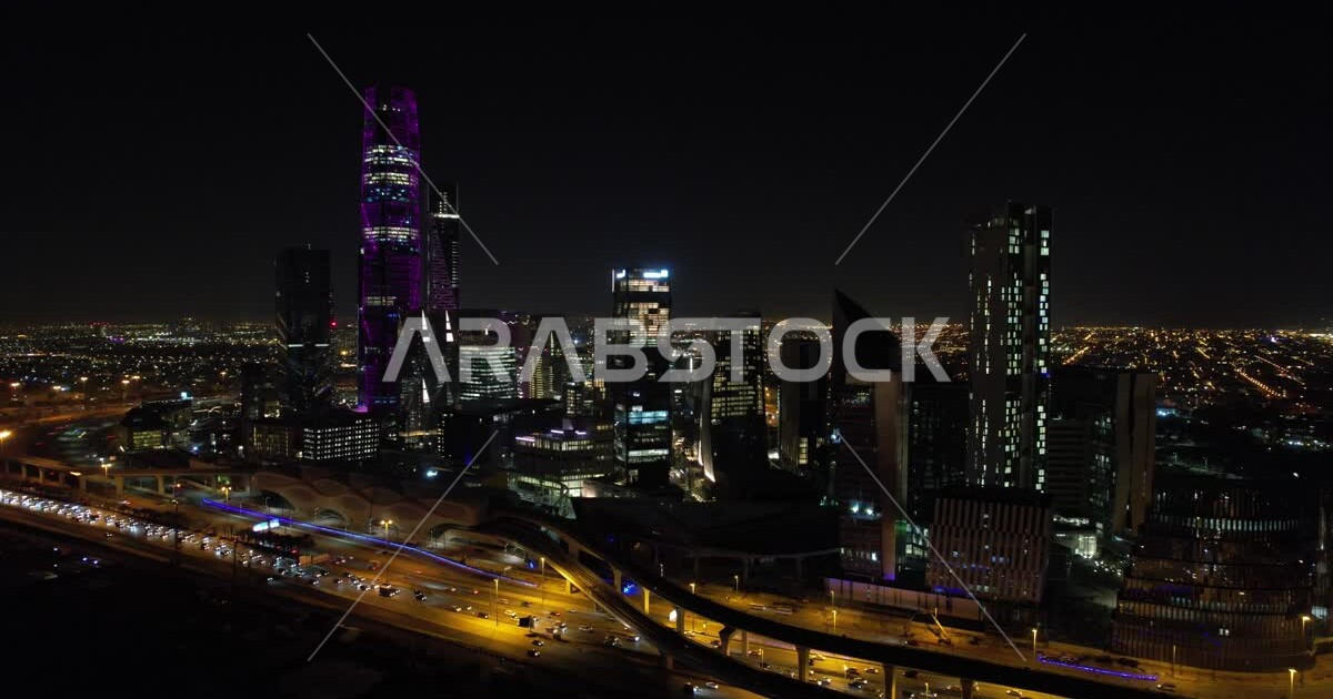 Drone photography of King Abdullah Financial District (KAFD) in Riyadh ...