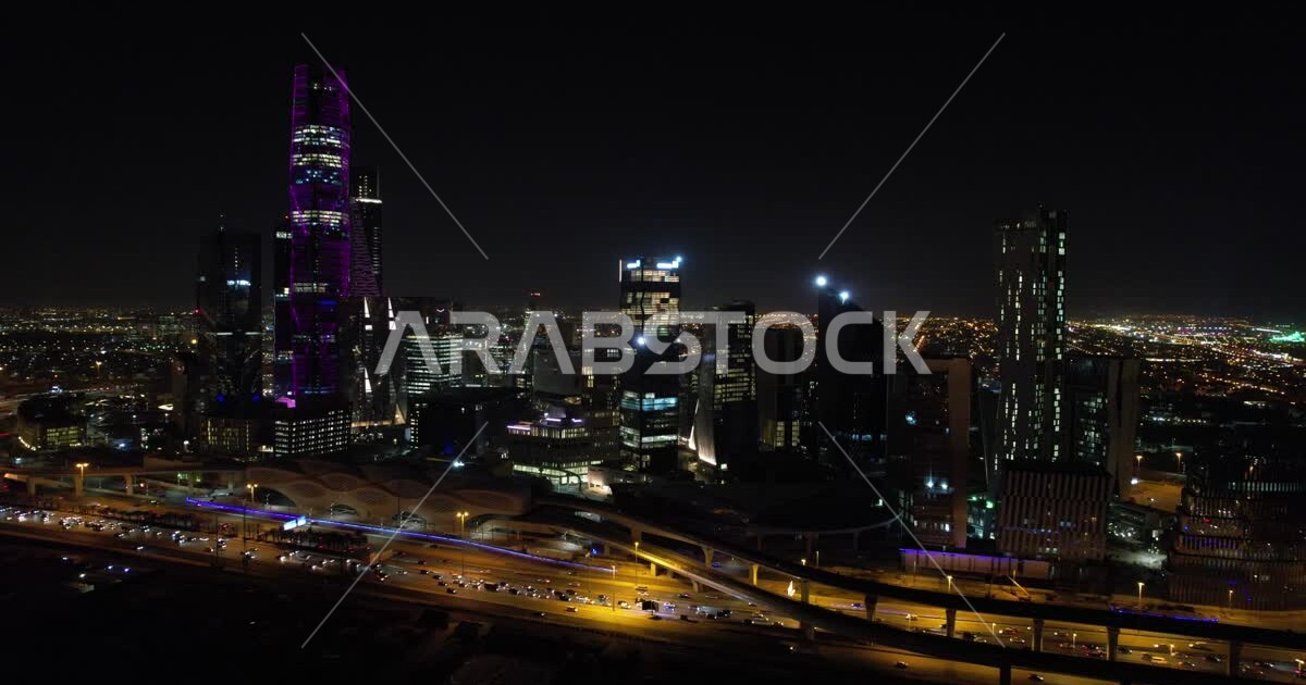 Drone photography of King Abdullah Financial District (KAFD) in Riyadh ...