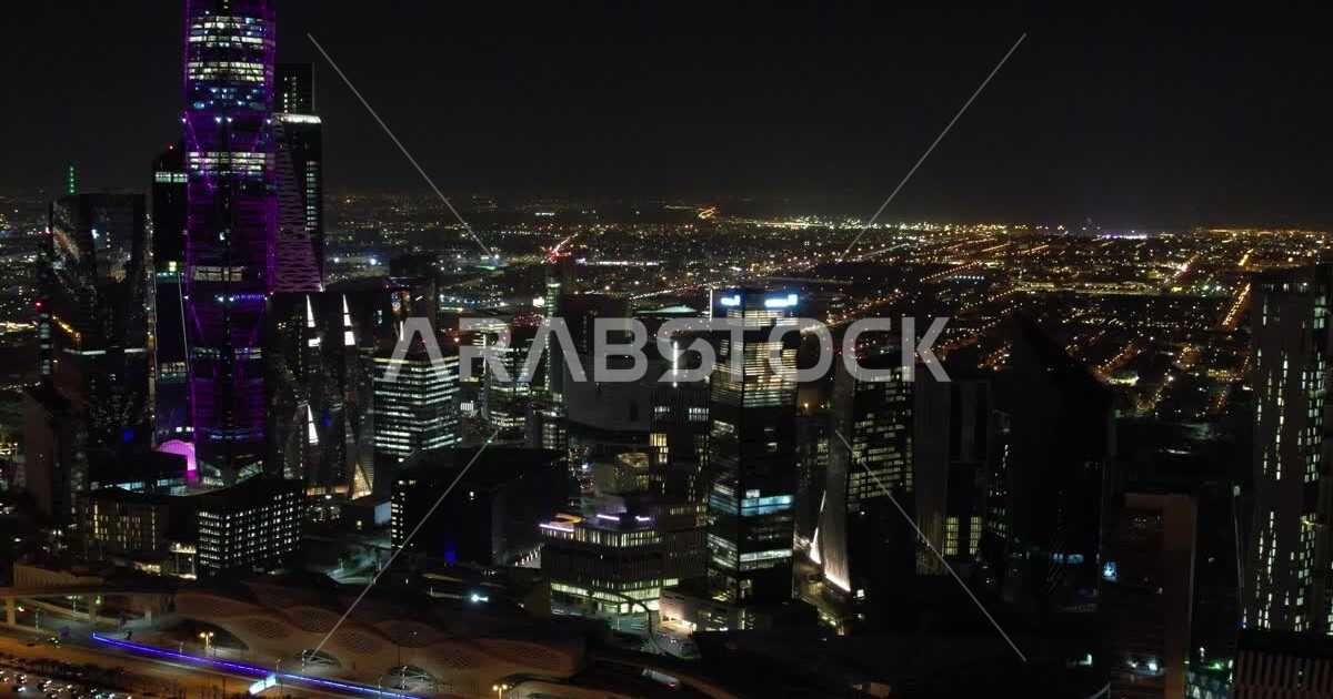 Drone photography of King Abdullah Financial District (KAFD) in Riyadh ...