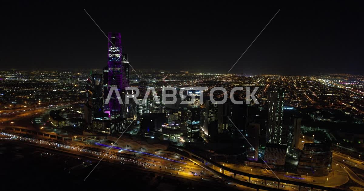 Drone photography of King Abdullah Financial District (KAFD) in Riyadh ...