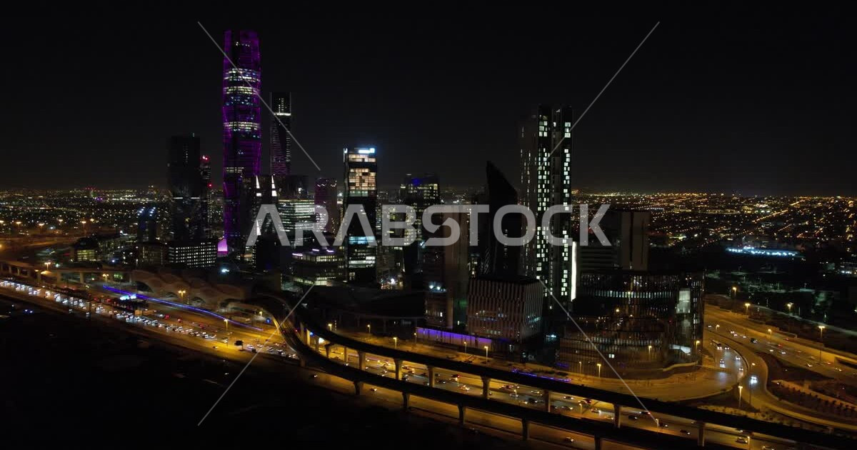 Drone photography of King Abdullah Financial District (KAFD) in Riyadh ...