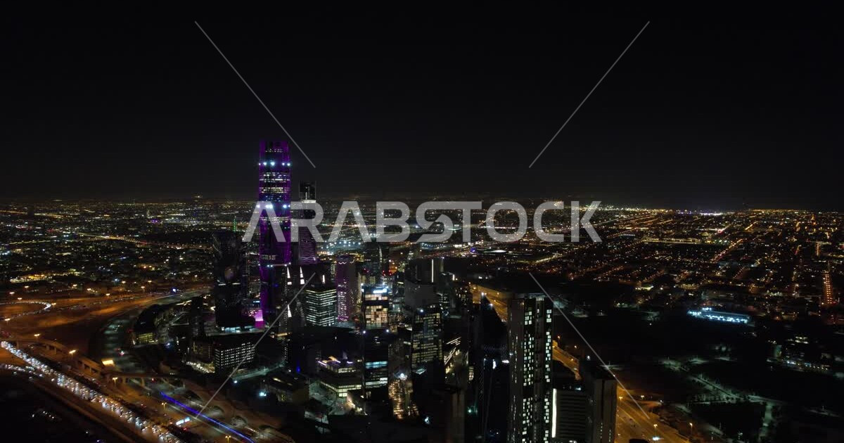 Drone photography of King Abdullah Financial District (KAFD) in Riyadh ...