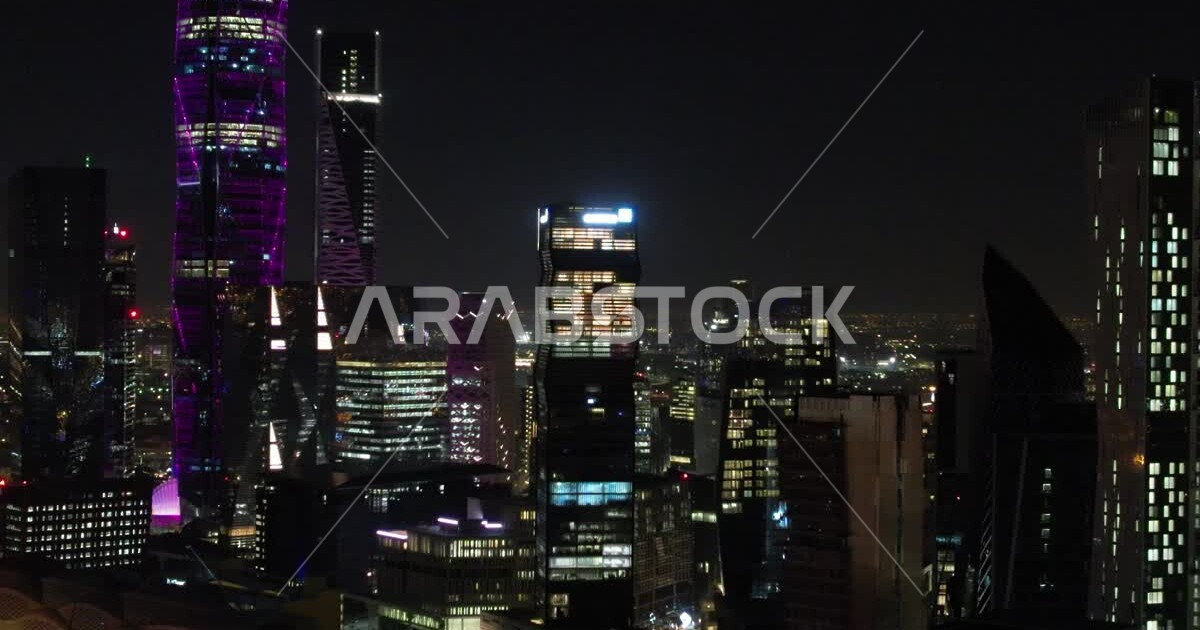 Drone photography of King Abdullah Financial District (KAFD) in Riyadh ...
