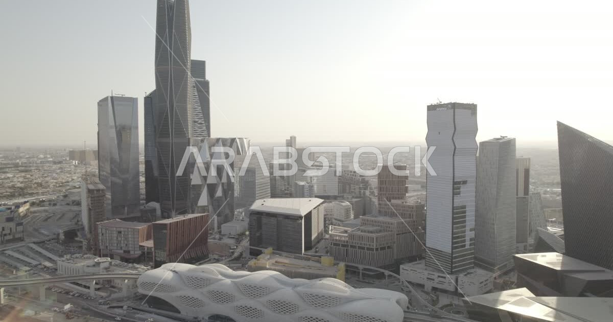 Drone photography of King Abdullah Financial District (KAFD) in Riyadh ...