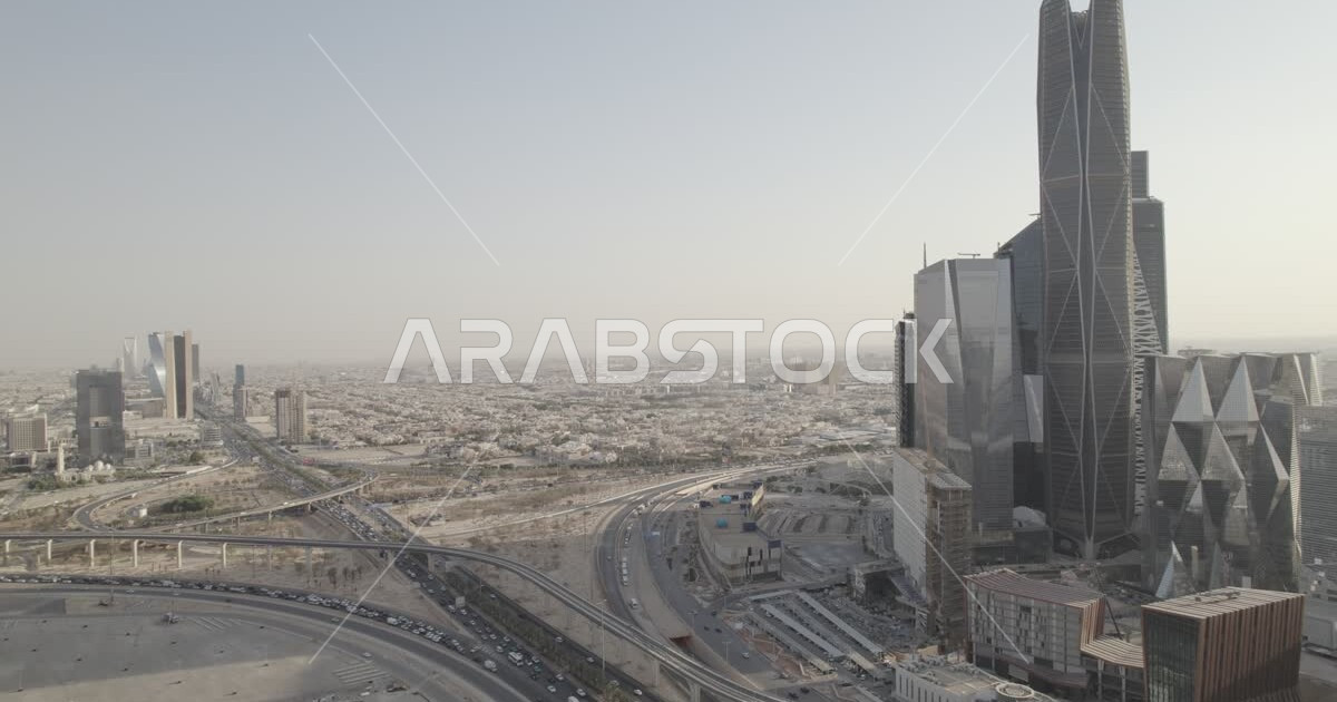 Drone photography of King Abdullah Financial District (KAFD) in Riyadh ...