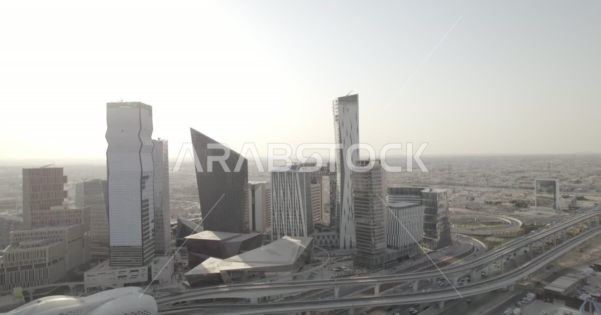 Drone photography of King Abdullah Financial District (KAFD) in Riyadh ...