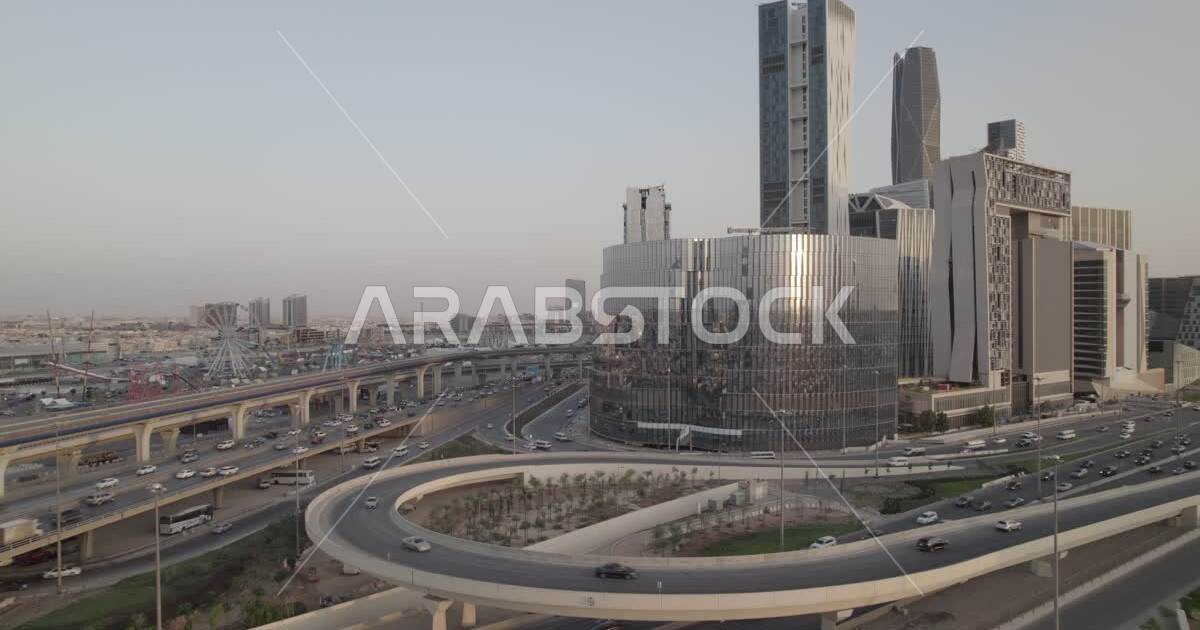 Drone photography of the King Abdullah Financial District (KAFD) in the ...