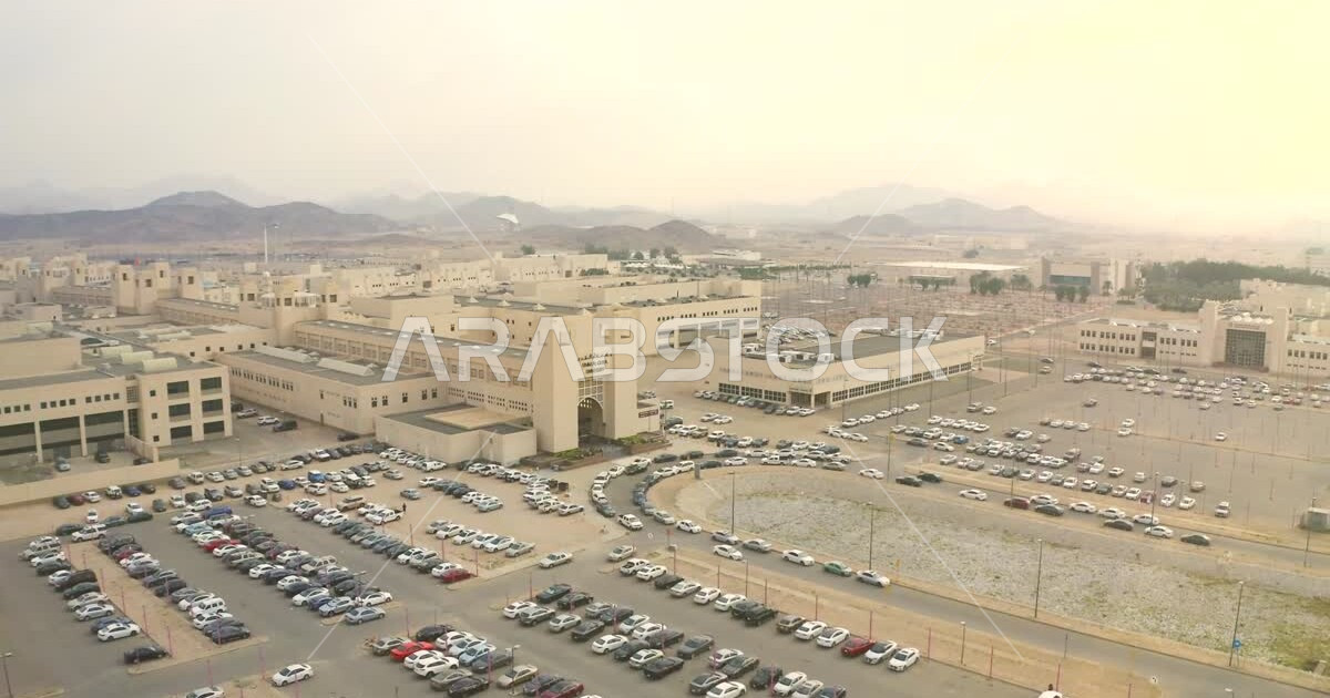 Aerial photography of Umm Al-Qura University, Makkah Al-Mukarramah ...