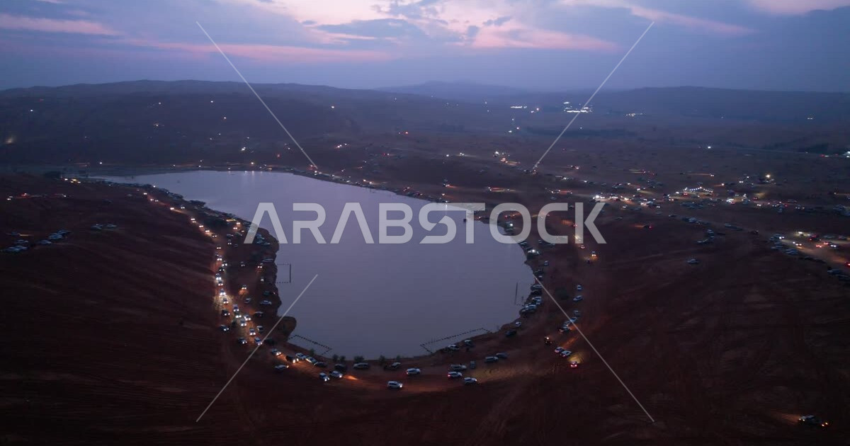 Namar Dam Valley Park in the city of Riyadh, Kingdom of Saudi Arabia at ...
