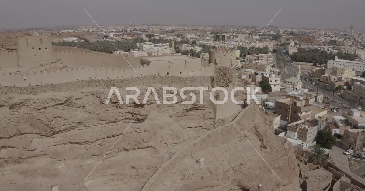 The ancient castle of Zaabal in the Al-Jouf region, north of the city ...
