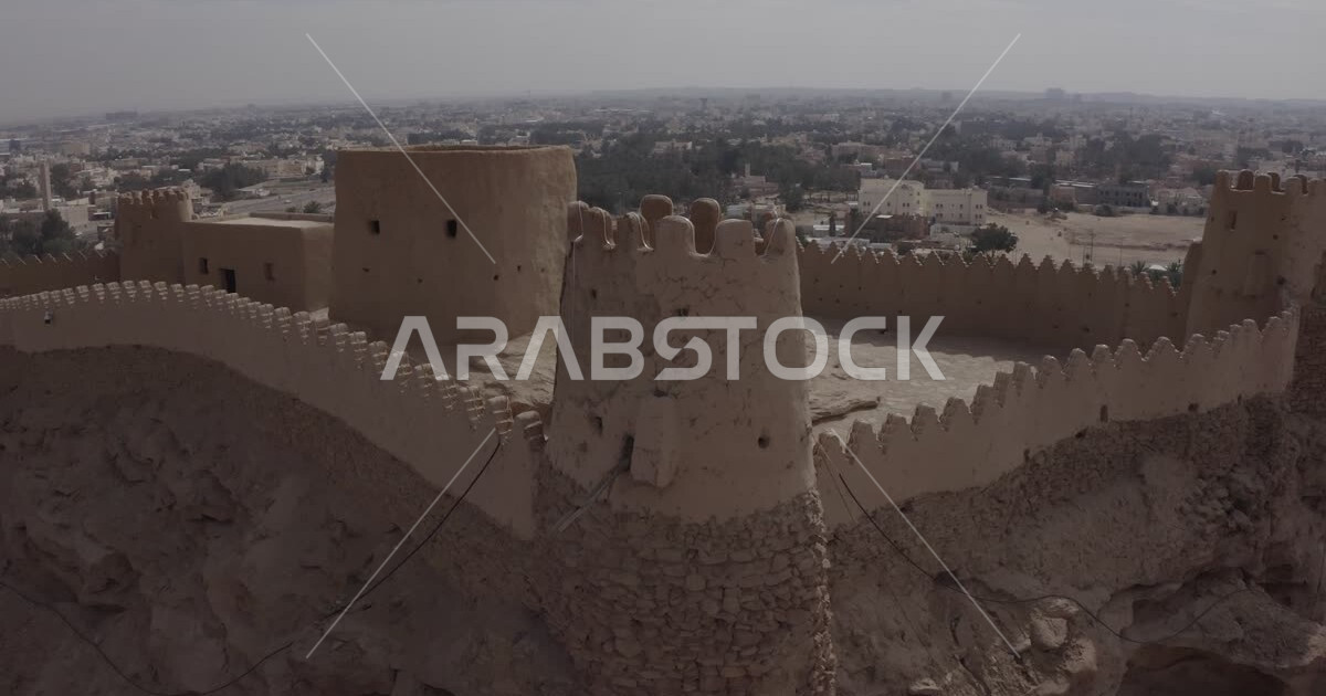 The ancient castle of Zaabal in the Al-Jouf region, north of the city ...