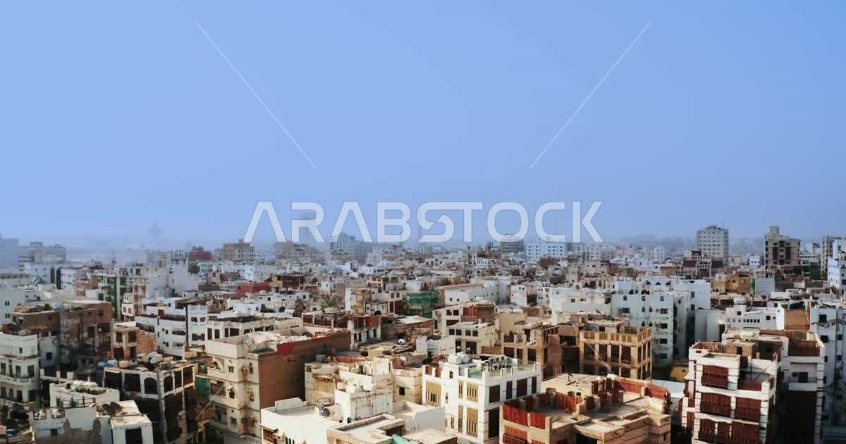 Drone photography of the historic city of Jeddah, Saudi Arabia ...