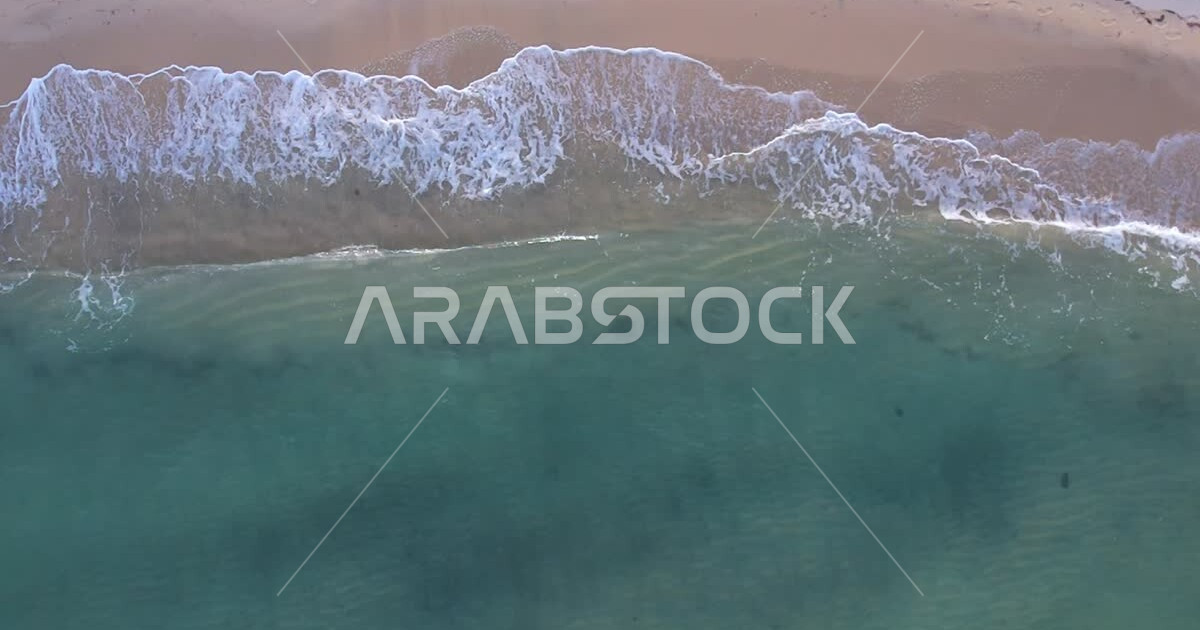 Time lapse motion of sea waves, sea beach, marine nature, nature ...