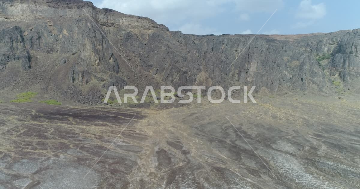 Al-Wahbah volcano crater in the city of Taif in the Kingdom of Saudi ...