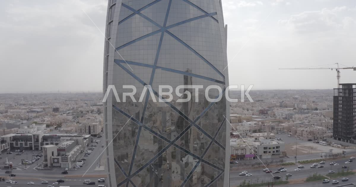 Drone photography of Spimaco Pharmaceutical Tower in Al-Sahafa district ...
