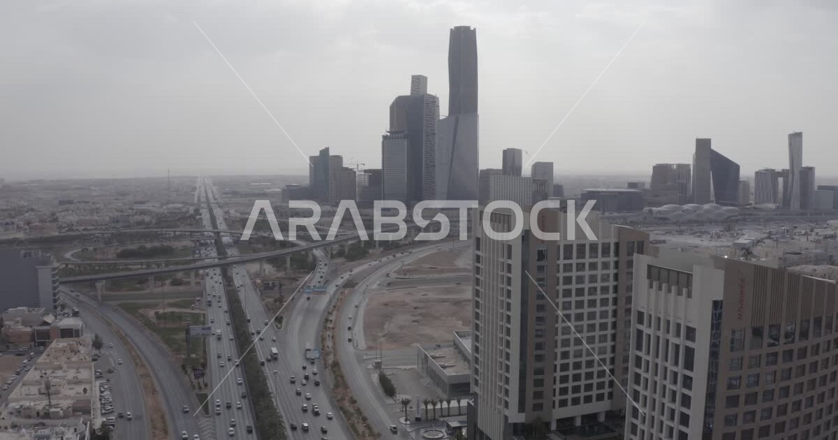 Drone photography of King Abdullah Financial District (KAFD) in Riyadh ...