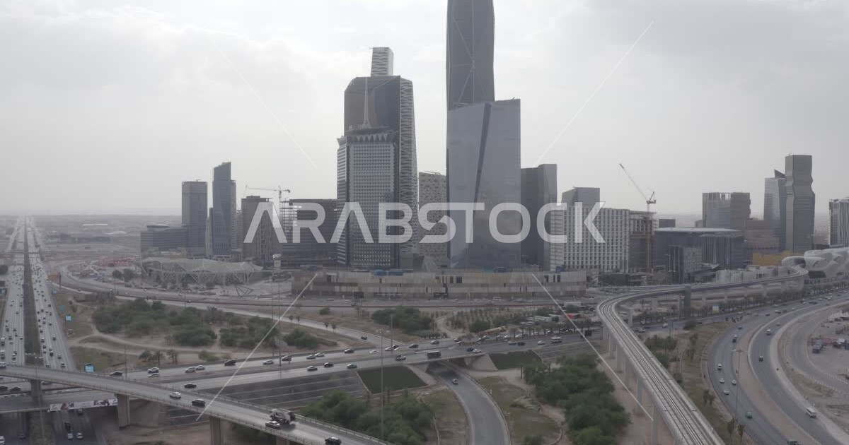 Drone photography of King Abdullah Financial District (KAFD) in Riyadh ...