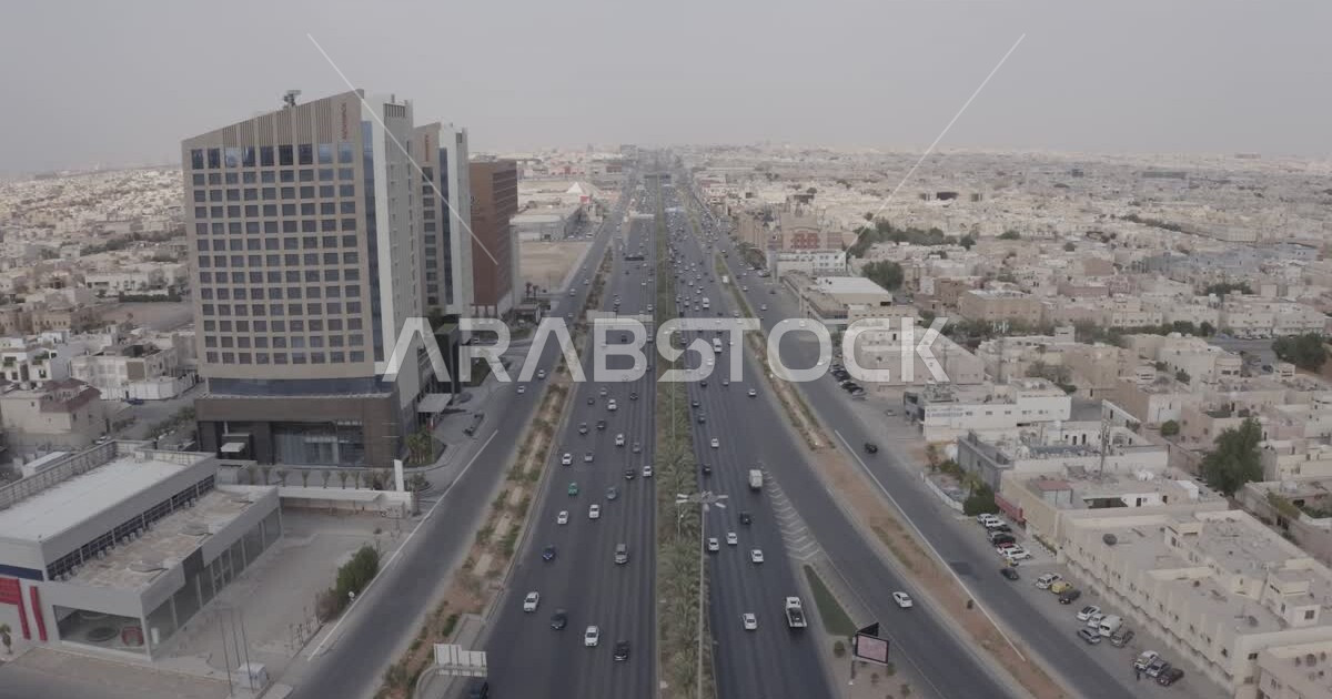 Drone photography of the city of Riyadh in the Kingdom of Saudi Arabia ...