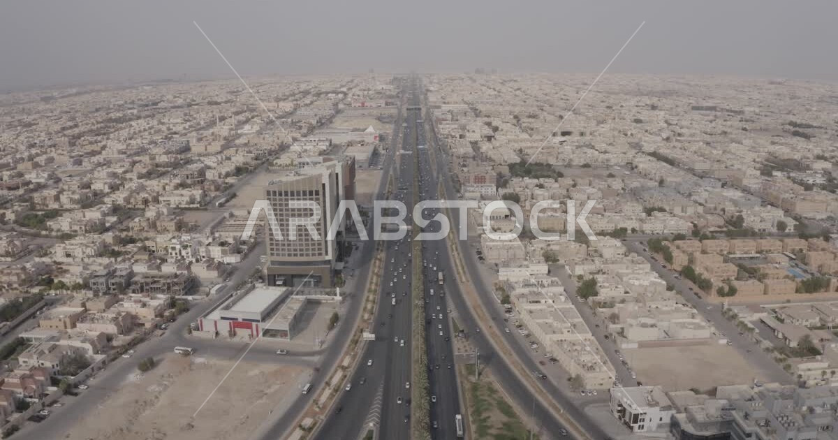 Drone photography of the city of Riyadh in the Kingdom of Saudi Arabia ...