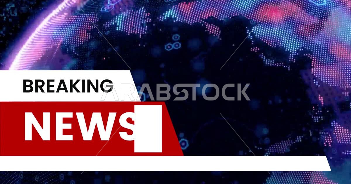 Breaking news editorial intro template, the use of graphic technology ...