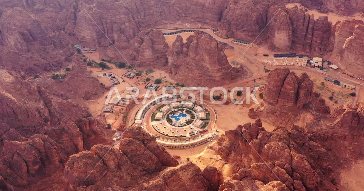 Shaden Resort in Al-Ula, near the tombs of Madain Saleh, a desert ...