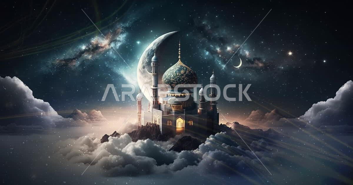 Islamic holy places, mosque with creative designs, Islamic ...