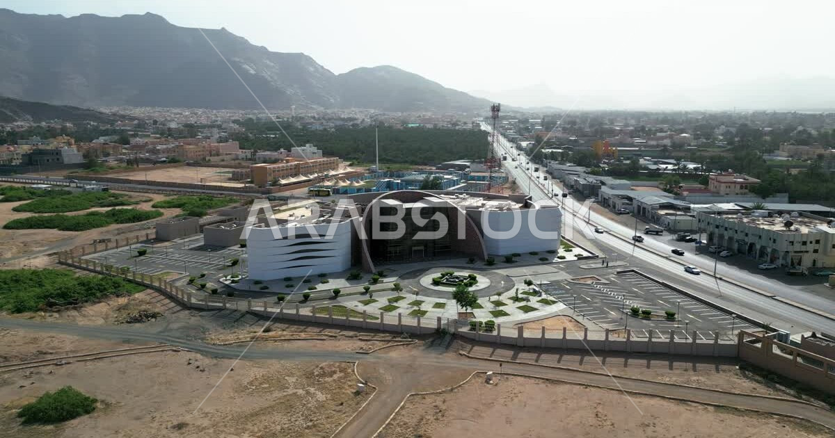 Photography from above of the Najran Regional Museum in the Kingdom of ...
