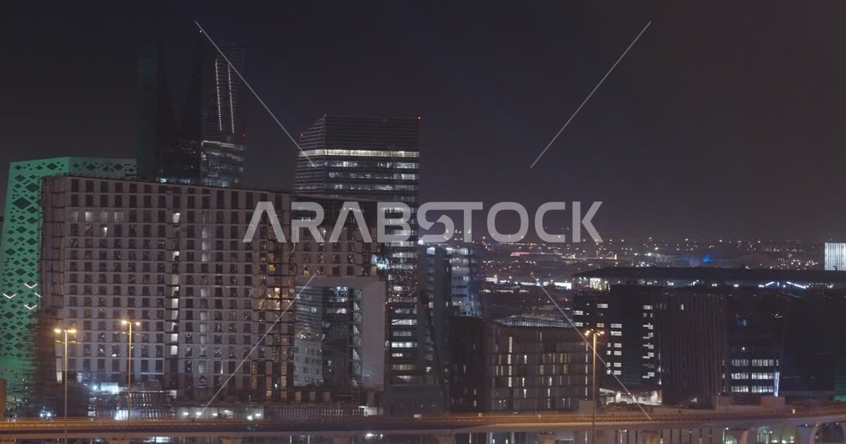 A snapshot of the King Abdullah Financial District (KAFD) in Riyadh ...