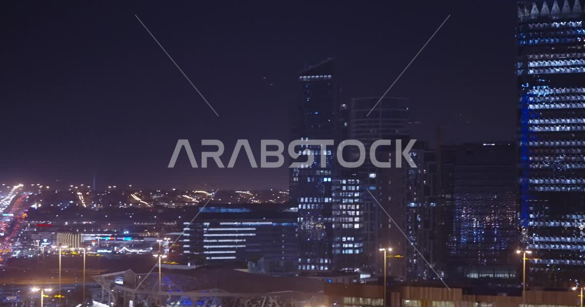Video shooting of the King Abdullah Financial District (KAFD) in Riyadh ...
