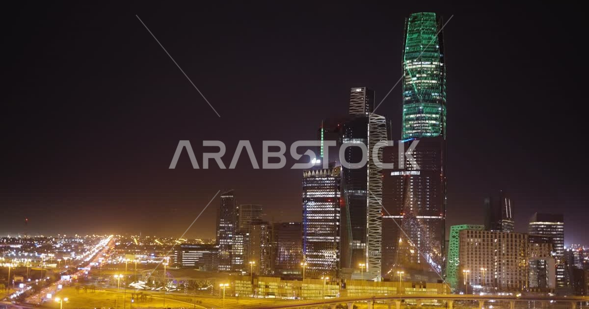 A snapshot of King Abdullah Financial District (KAFD), financial ...