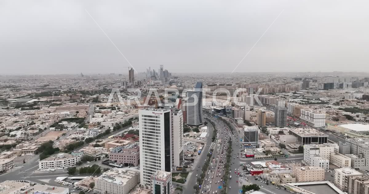 Towers and skyscrapers, famous landmarks in Riyadh, architectural art ...